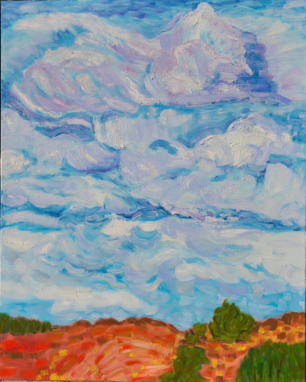 Cloudy day road trip by Stacy N (2024) : Painting Oil on Canvas - Singulart