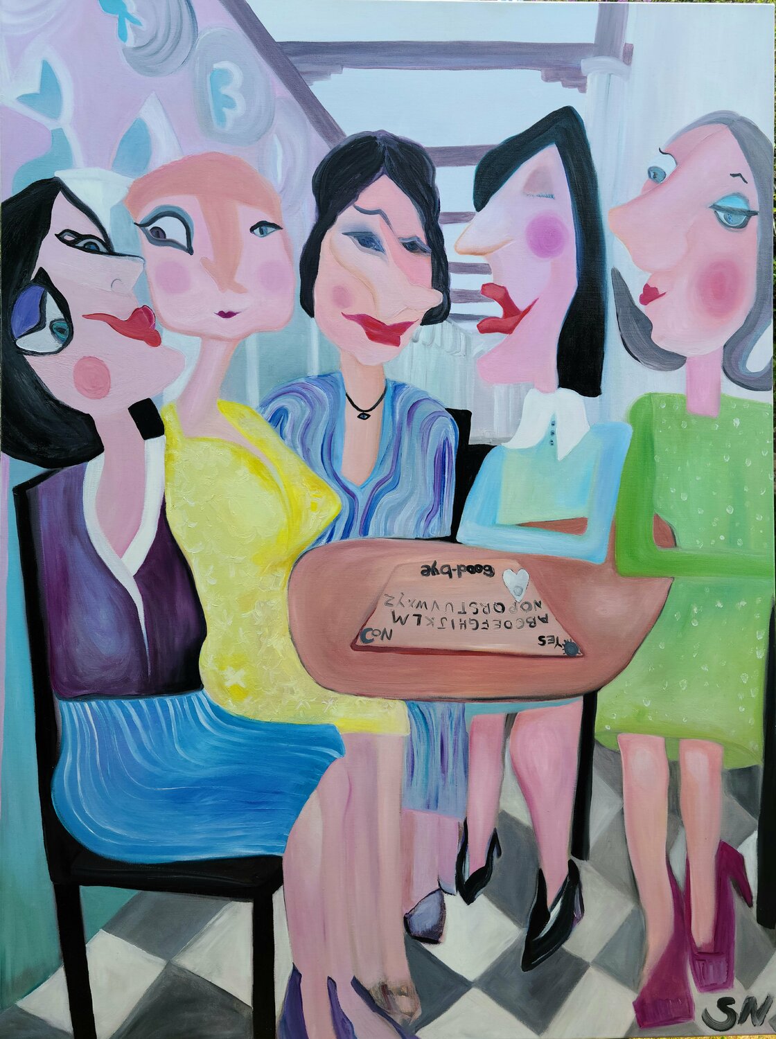 Porching by Stacy N (2020) : Painting Oil on Canvas - Singulart