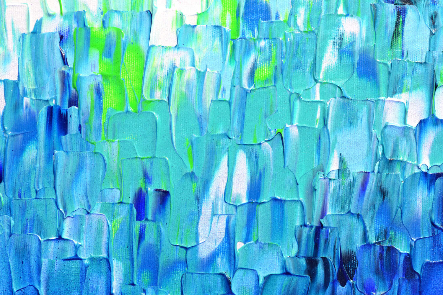 Relief Blue 30 by Tiberiu Soos (2025) : Painting Acrylic on Canvas ...