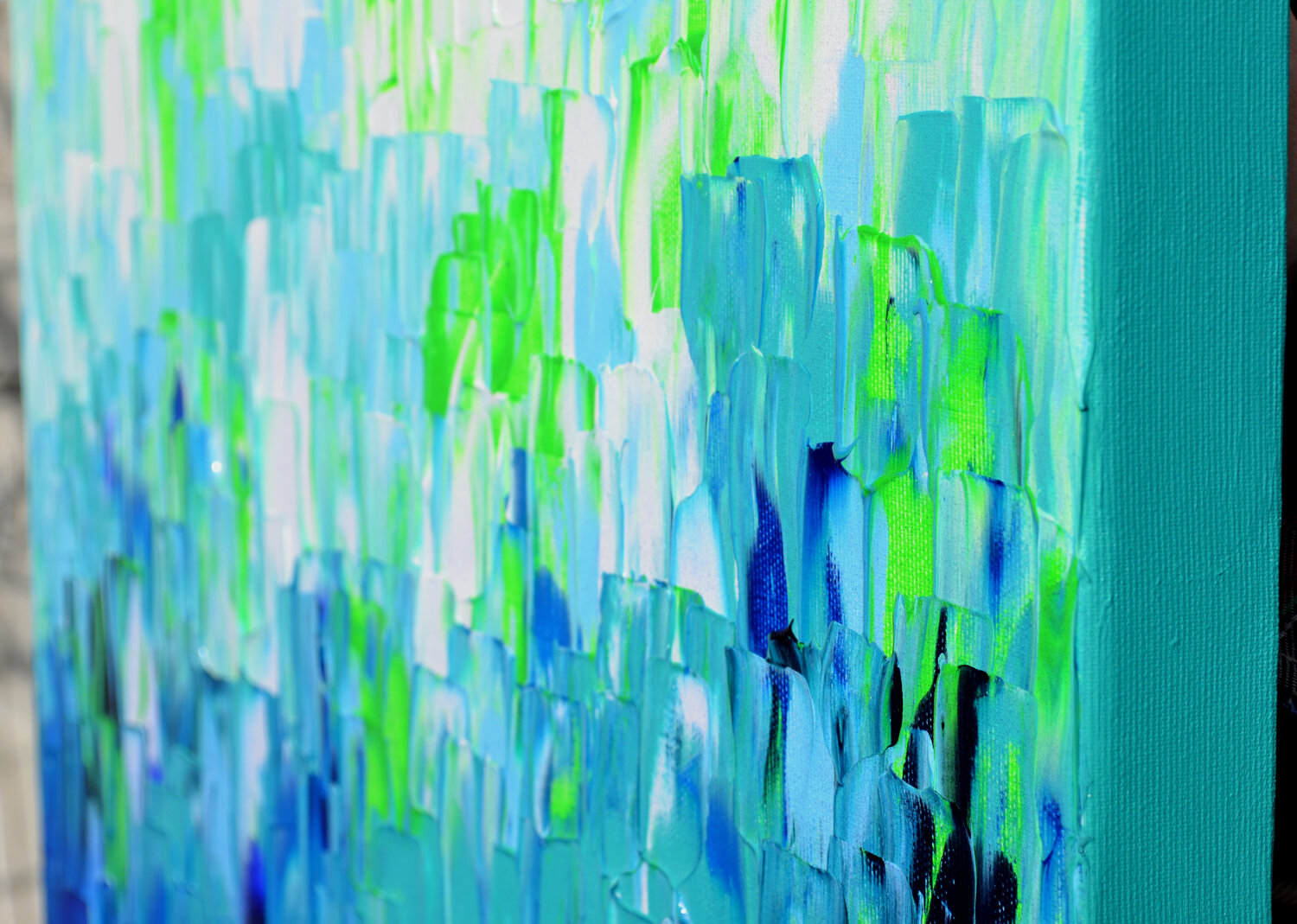 Relief Blue 30 by Tiberiu Soos (2025) : Painting Acrylic on Canvas ...