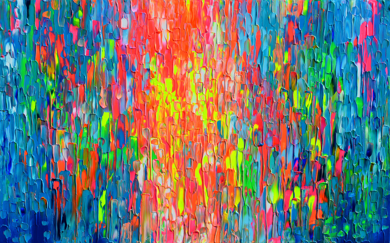 Happy Gypsy Girl Dancing in Berlin - Large Abstract Art by Tiberiu Soos ...