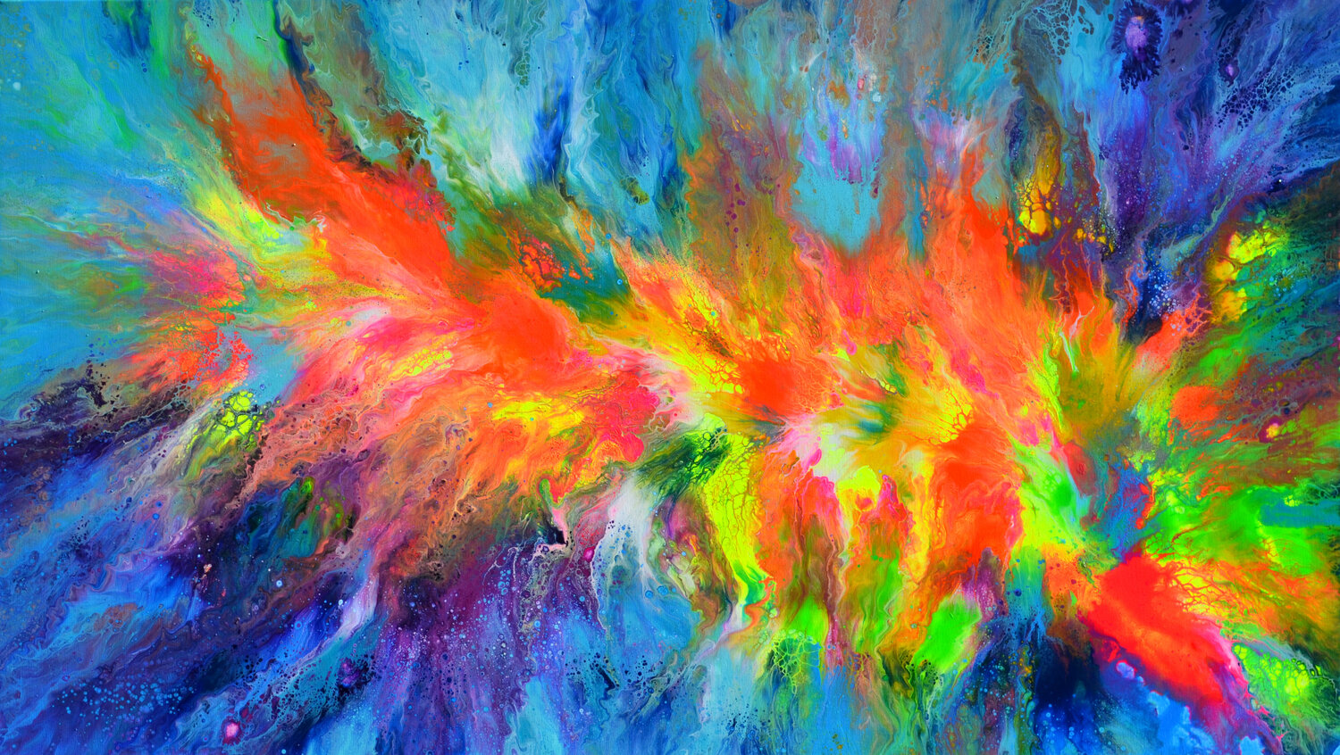 Bright Colorful Abstract Art