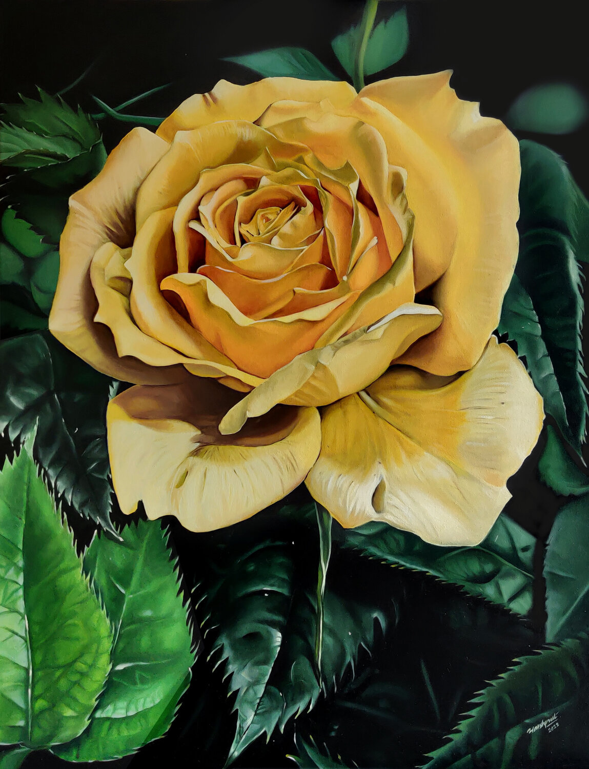 Realistic Flower Paintings