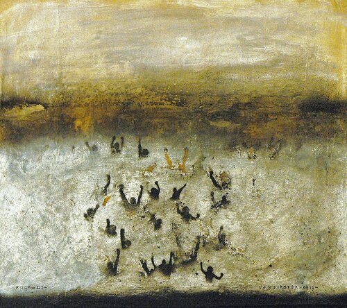 City... by Jan van der Ster (2010) : Painting Acrylic, Spray Paint on ...