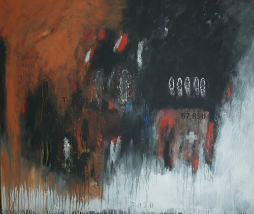 City... by Jan van der Ster (2010) : Painting Acrylic, Spray Paint on ...