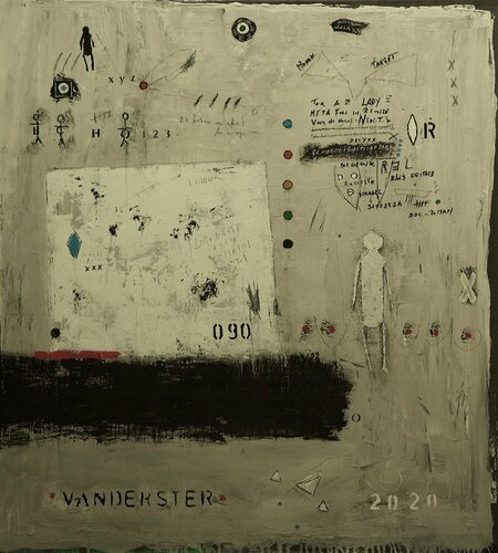 City... by Jan van der Ster (2010) : Painting Acrylic, Spray Paint on ...