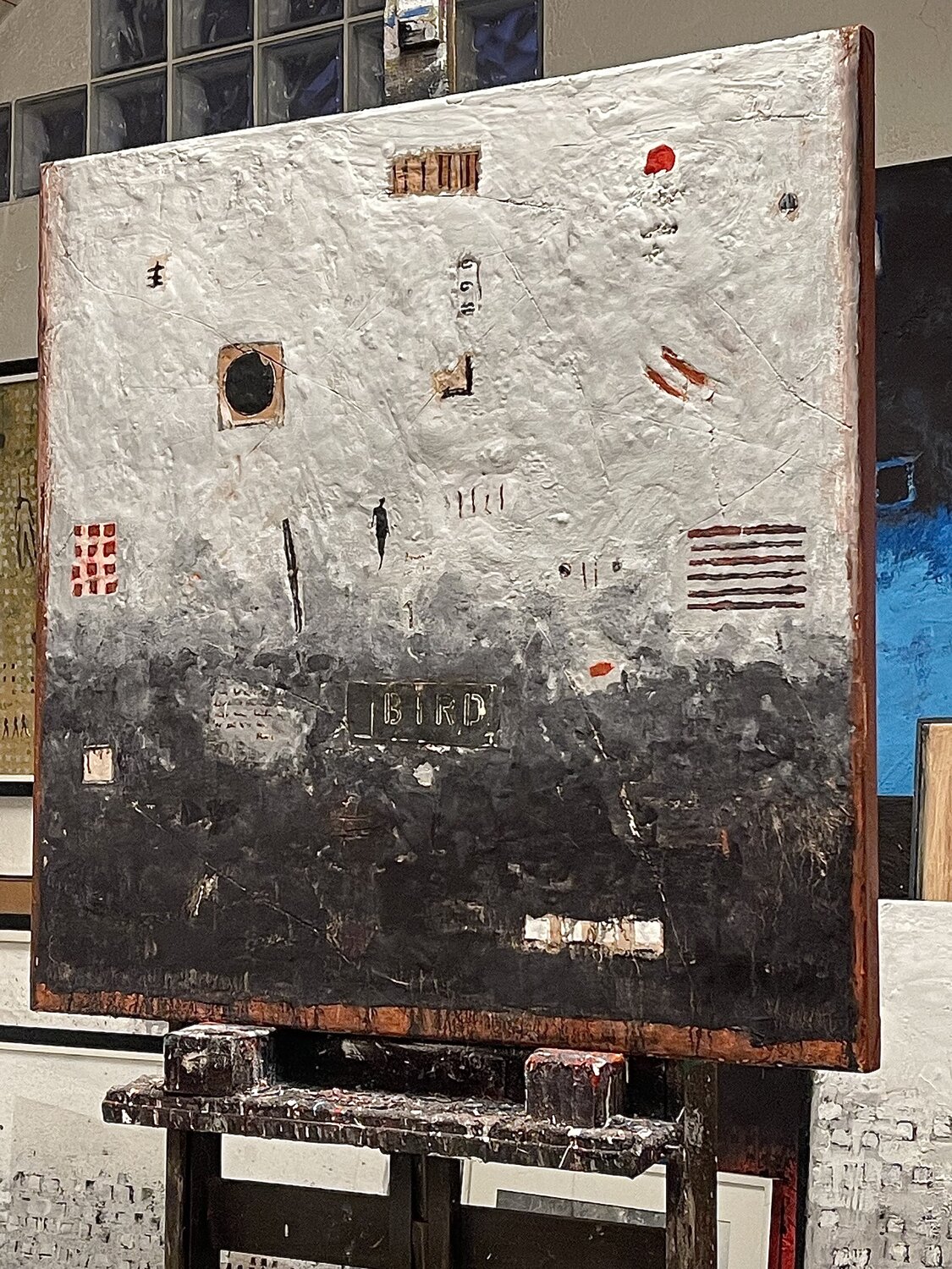 The Bird by Jan van der Ster (2022) : Painting Acrylic, Charcoal on ...