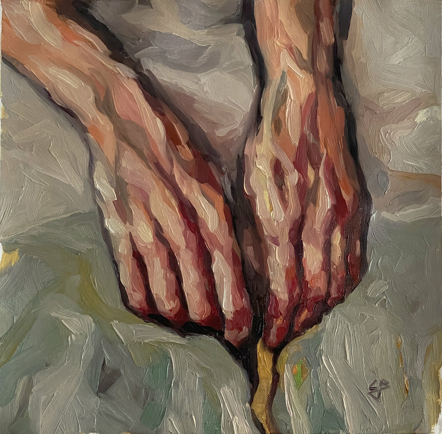 Repressed Emotions by Claudia Barbu (2021) : Painting Oil on Canvas ...