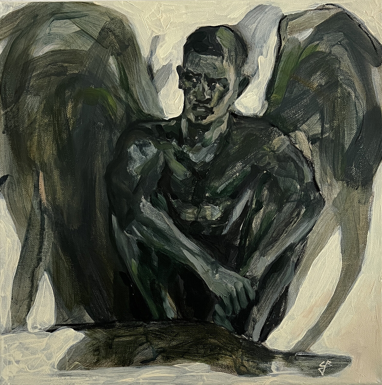 FuLL ControL by Claudia Barbu (2023) : Painting Oil, Charcoal on Canvas ...