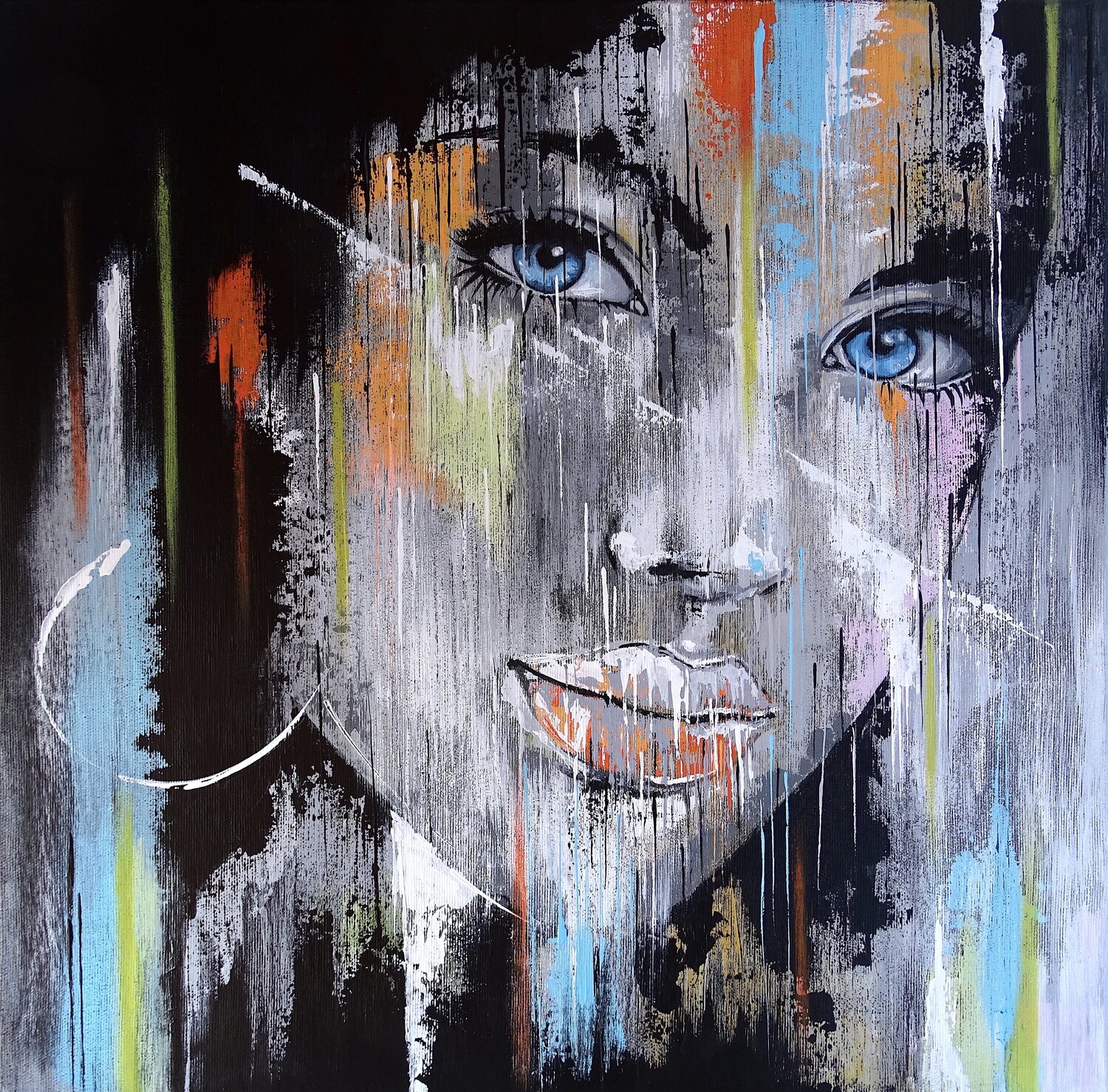 Abstract Contrast Painting