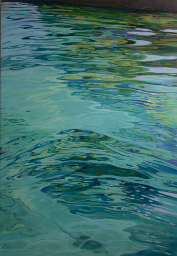 El agua y la luz by Karen Kruse (2024) : Painting Acrylic on Canvas ...