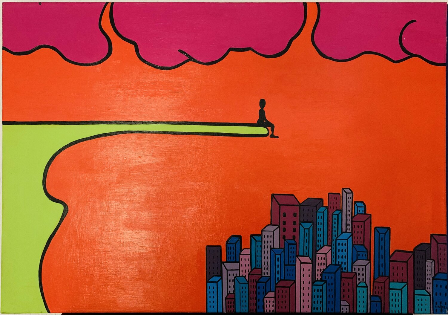 Solitude by catherine Rens (N.D) : Painting Acrylic on Canvas - Singulart