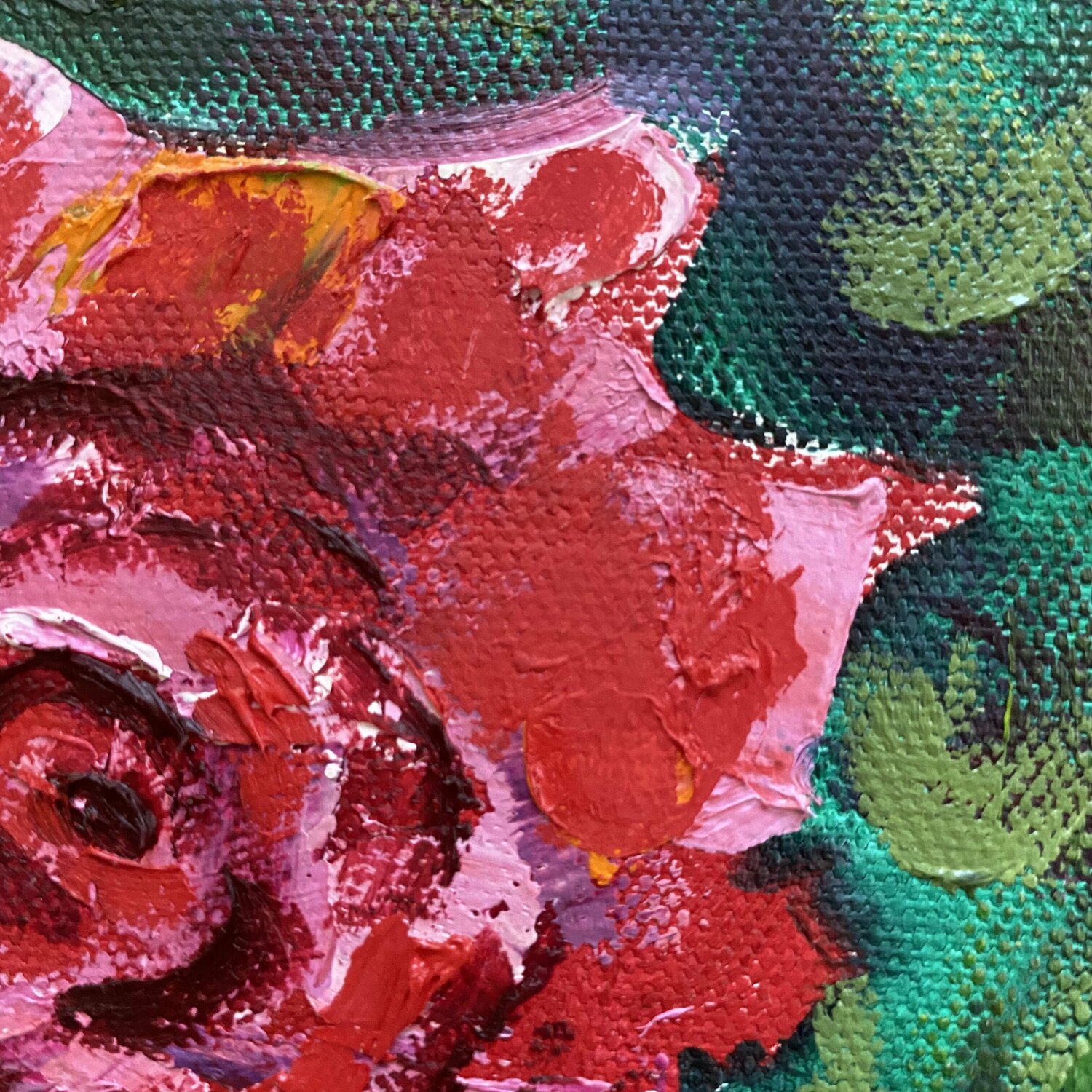 Garden in Yellow and Red by Bill Neary (2018) : Painting Oil on Canvas ...