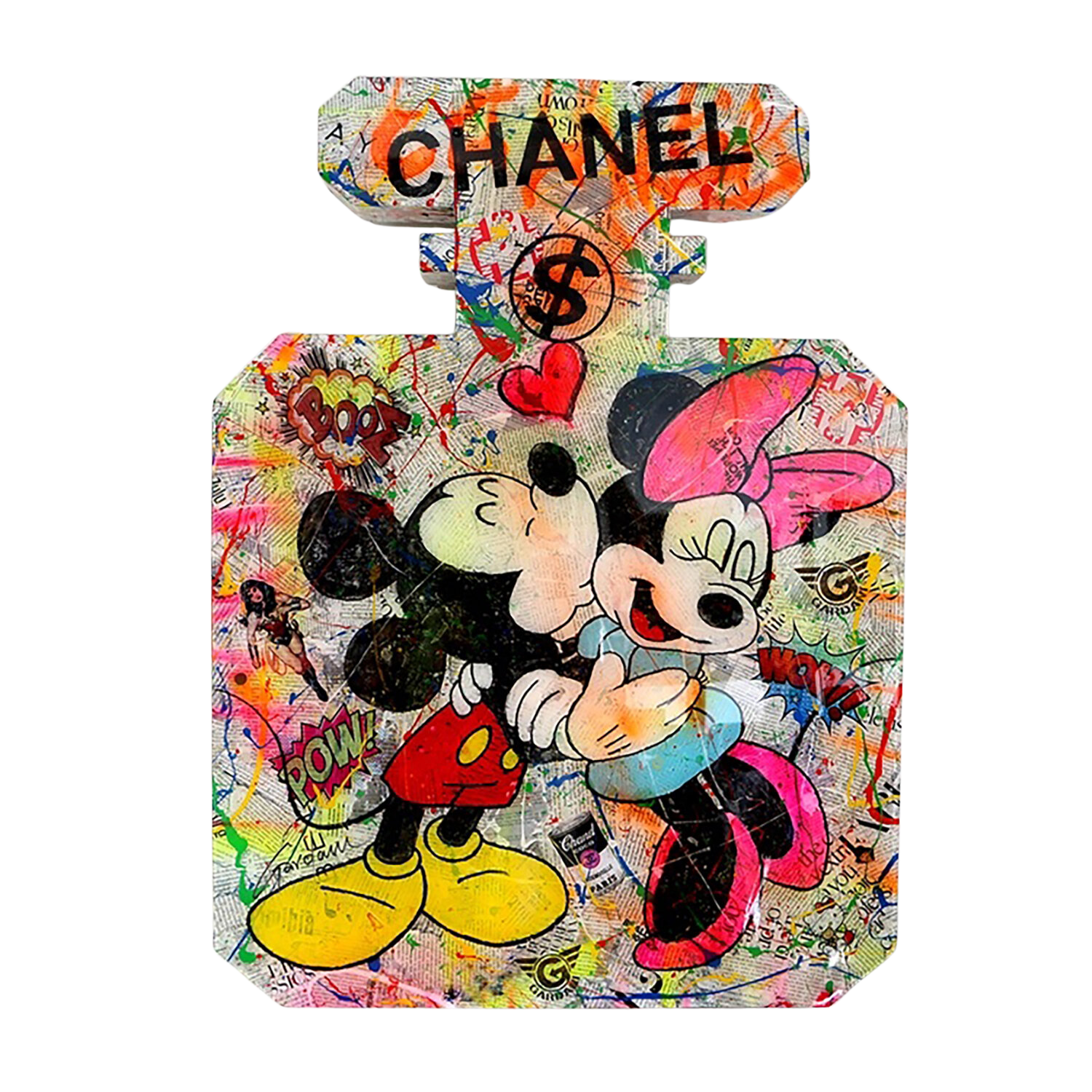 Kiss Chanel Mickey – Original 3D Wall Sculpture by Gardani (2025 ...