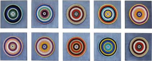 Galaxy V by Sanjay Dhawan (2019) : Sculpture Acrylic, Wood - Singulart