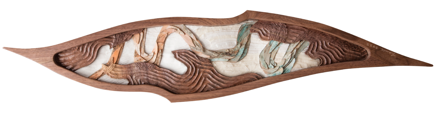 Water Serpent by Aaron Laux (2022) : Sculpture Wood, Paper - Singulart