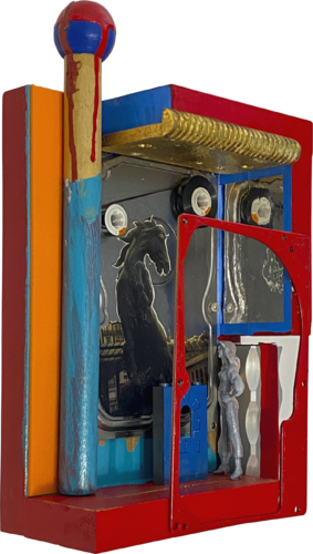 01- 5 RED LIPS, BLUE DOT, WHITE LIMBS by Aleks Rosenberg (2023 ...