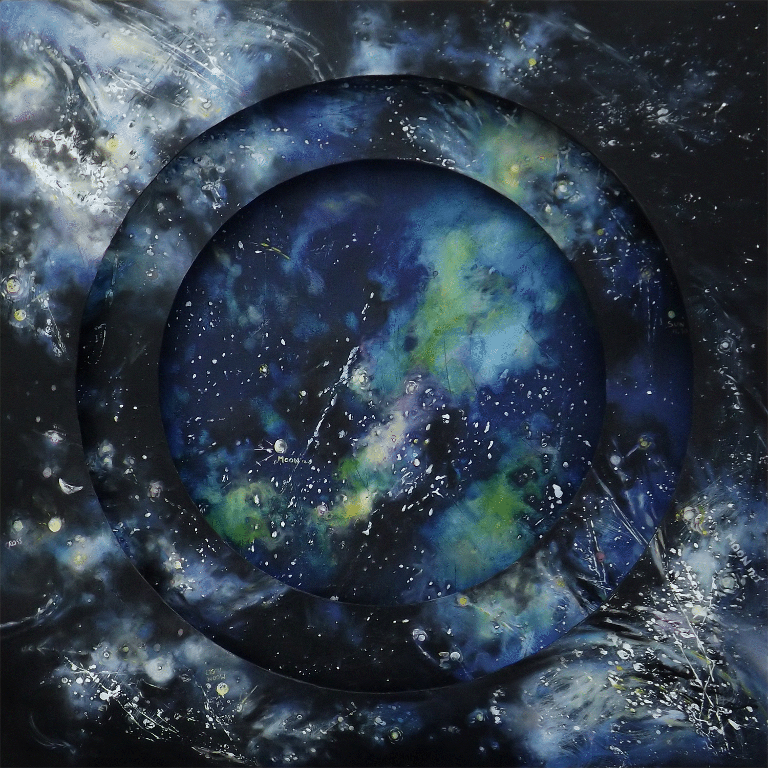 Stargazer by Marjan Fahimi (2019) : Painting Acrylic, Oil on Wood ...