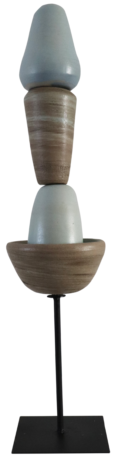 Ceramic sculpture tower N°03 by Koen Lybaert (2022) : Sculpture Clay ...