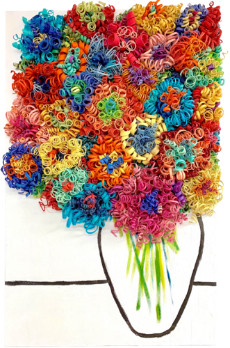 LOST and FOUND My Flowers #1 by Karmin Schafer Hansen (2022) : Sculpture Acrylic, Wood - Singulart