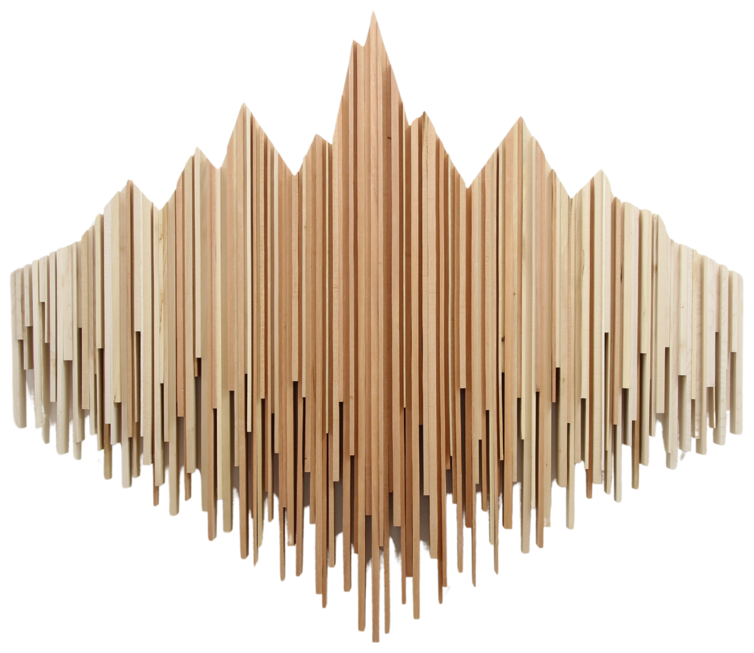 mountain flow III by Manfred Hellweger (2023) : Sculpture Wood, Steel ...