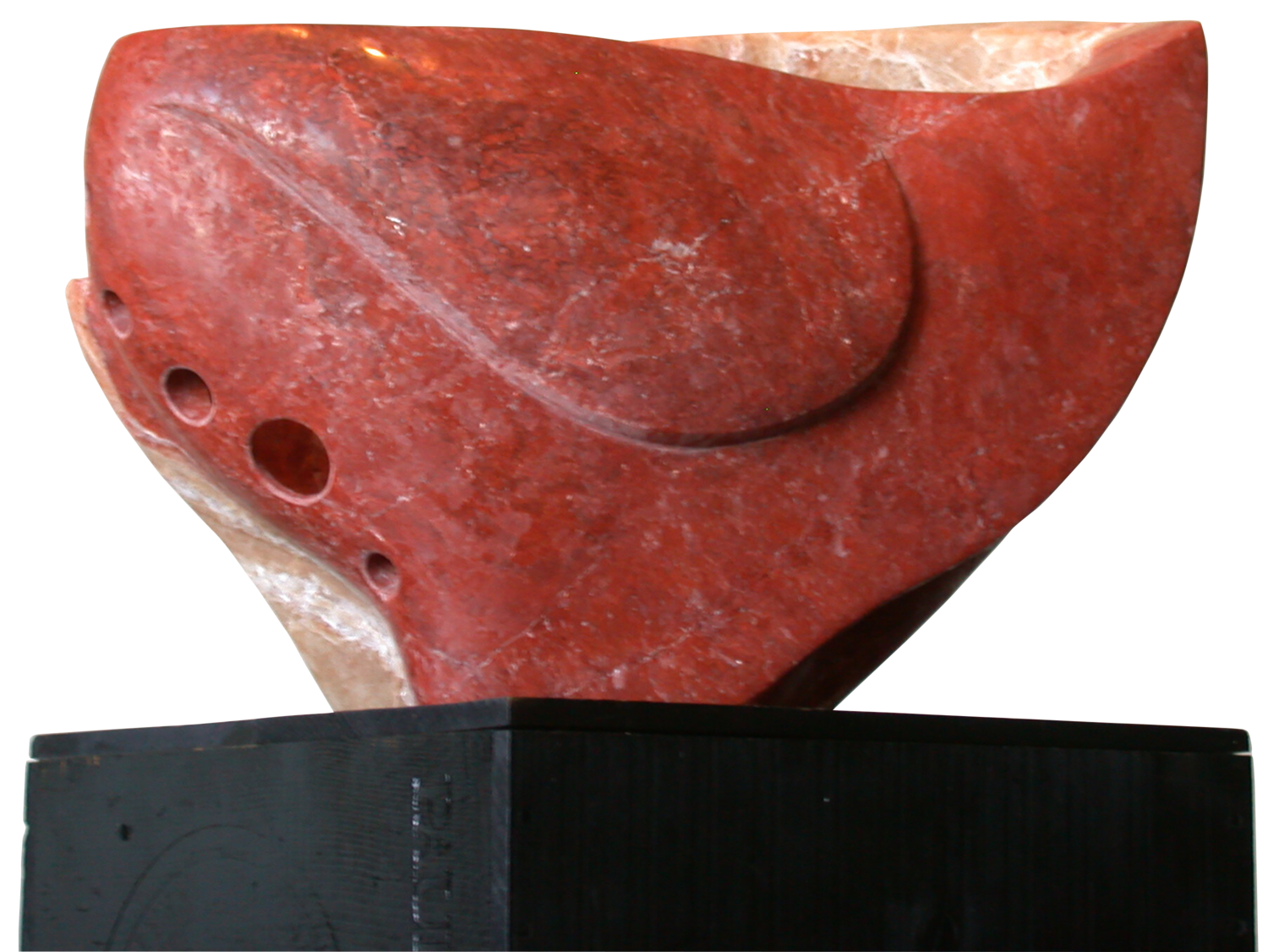 Red Quartz Vessel von Gary Perrone (2004): Skulptur Stein - SINGULART