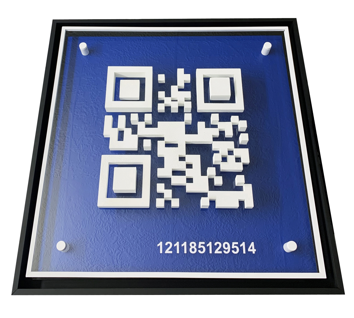 QR CODE - FONTE DES GLACES von Aurélien Guiho (2023): Skulptur Acryl ...