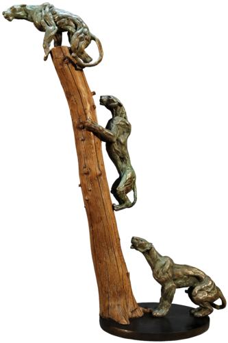 Revontulet, fox fires by José Miguel Pino (2021) : Sculpture Bronze ...