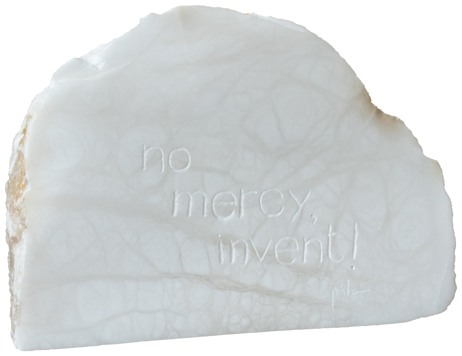 No mercy, invent! by Mila Ruiz (2023) : Sculpture Stone, Marble - Singulart