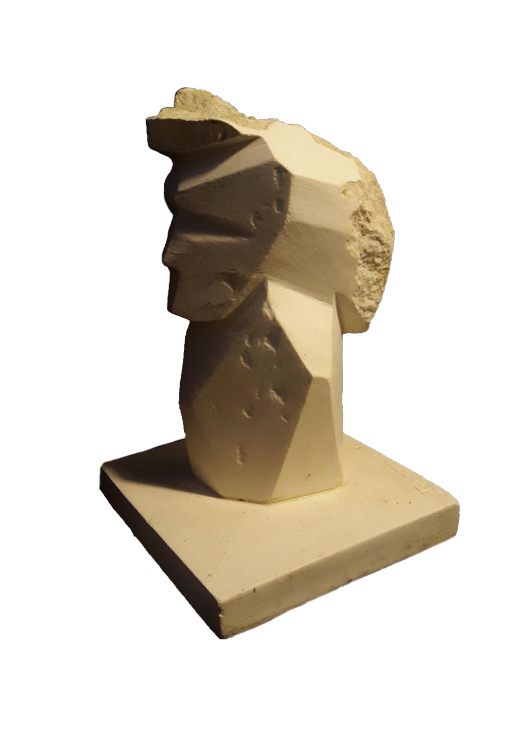 Autoritratto cubista by Angelo Lotti (2019) : Sculpture Stone - SINGULART