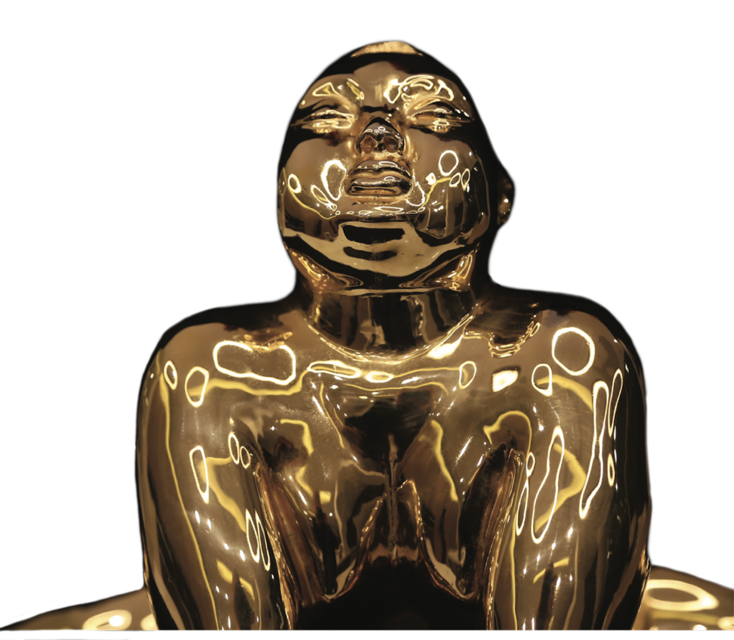 Meditation by Irina Daylene (2011) : Sculpture Bronze, Stainless Steel ...