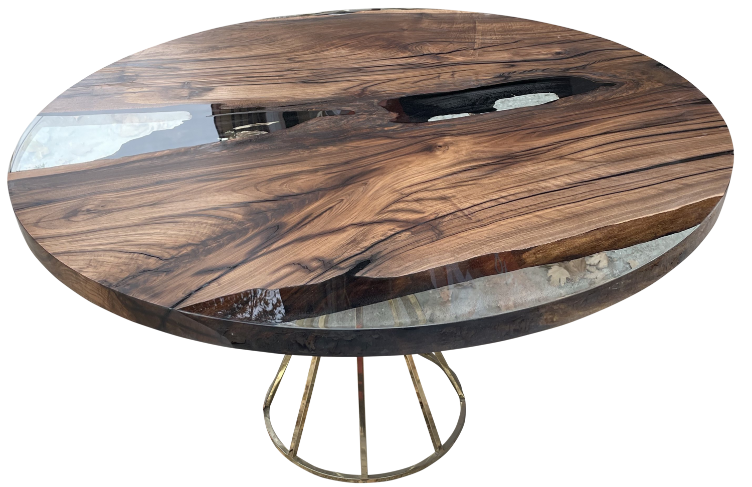 Epoxy Resin Round Dining Table- Round Livingroom Table