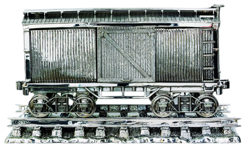 Jim Beam - Box Car de Jeff Koons (1986) : Sculpture Acier - Singulart