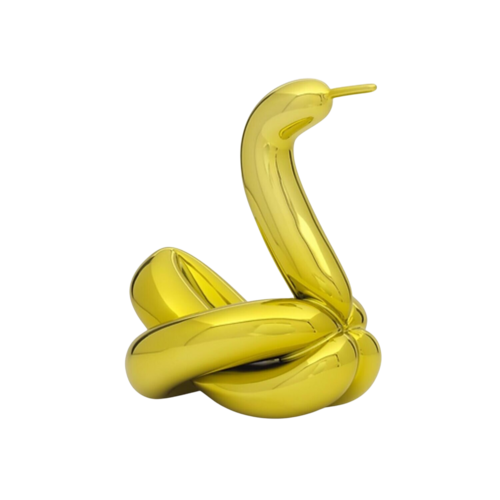 Jeff Koons Balloon Swan (Yellow) by Jeff Koons (2017) : Sculpture Steel ...