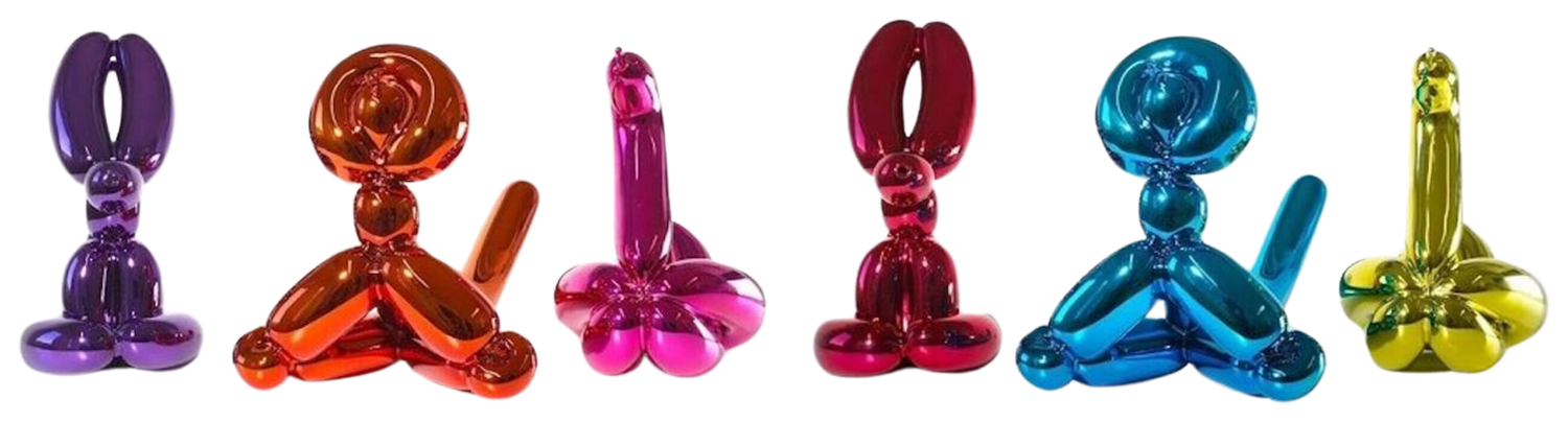 Balloon Animals Collector's Set de Jeff Koons (N.D): Escultura Cerámica ...
