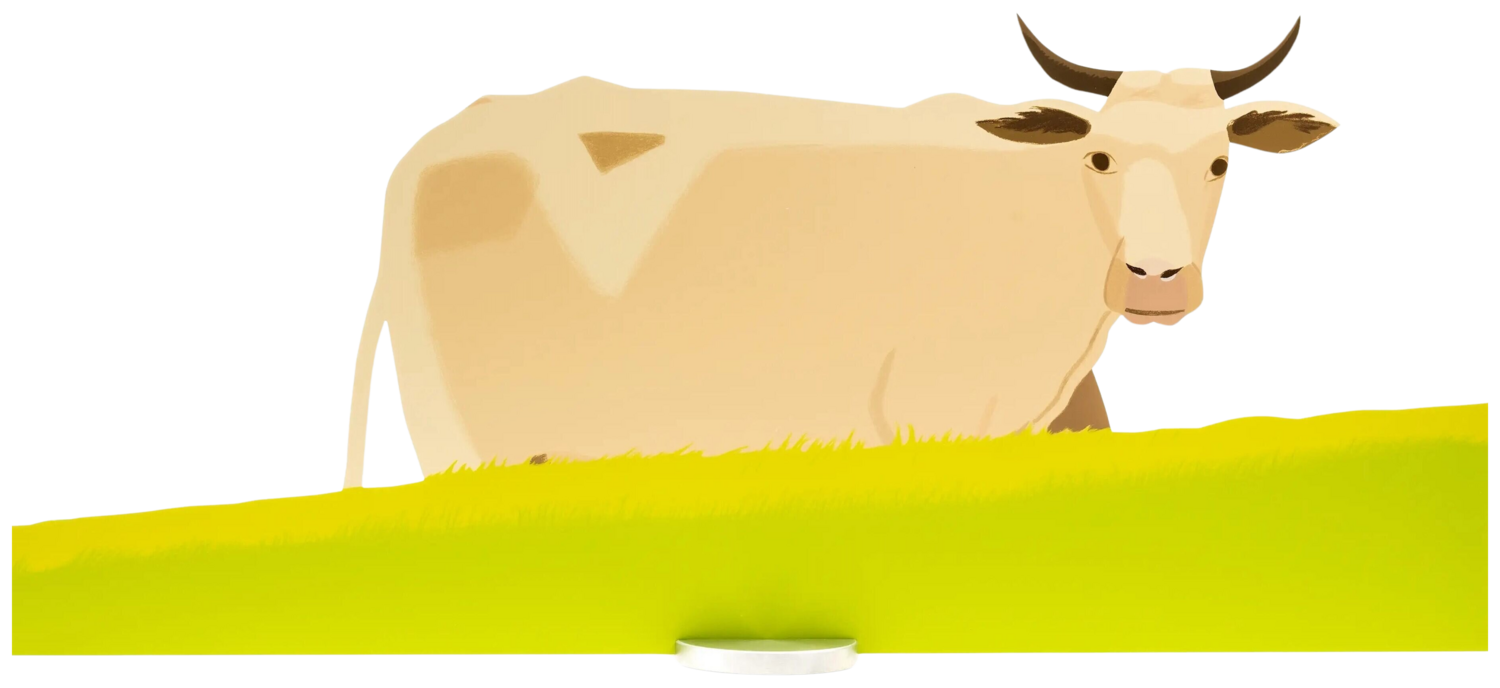 Cow (small). S.384 by Alex Katz (2004) : Sculpture Aluminium, Screen ...