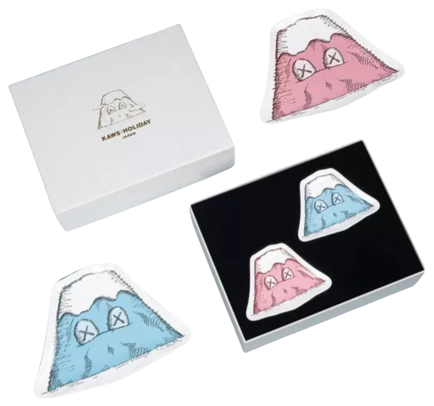 Kaws – Holiday Japan Mount Fuji Plates – Set of 4 by KAWS (2019 ...