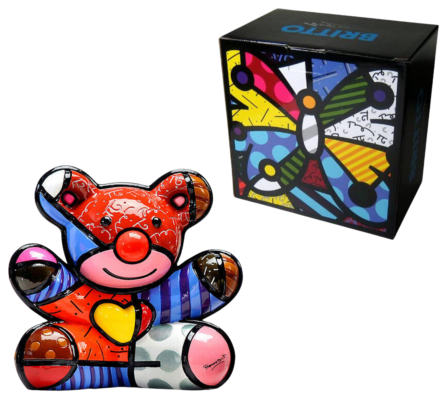 HAPPY BEAR (SCULPTURE) by Romero Britto (2008) : Sculpture Resin ...
