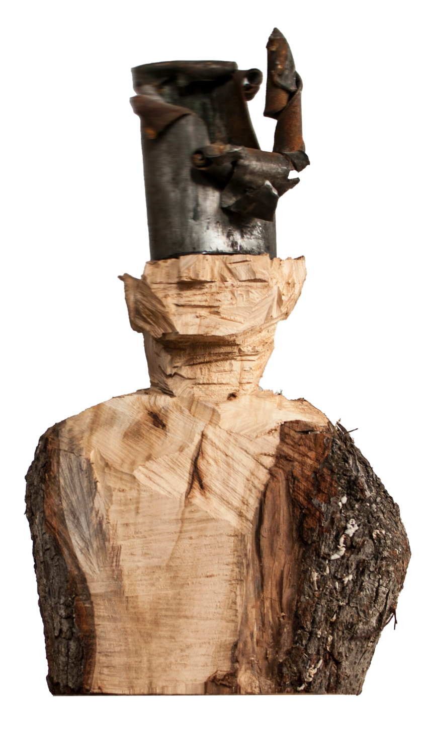 POWER by Volodymyr Semkiv (2023) : Sculpture Wood, Steel - SINGULART