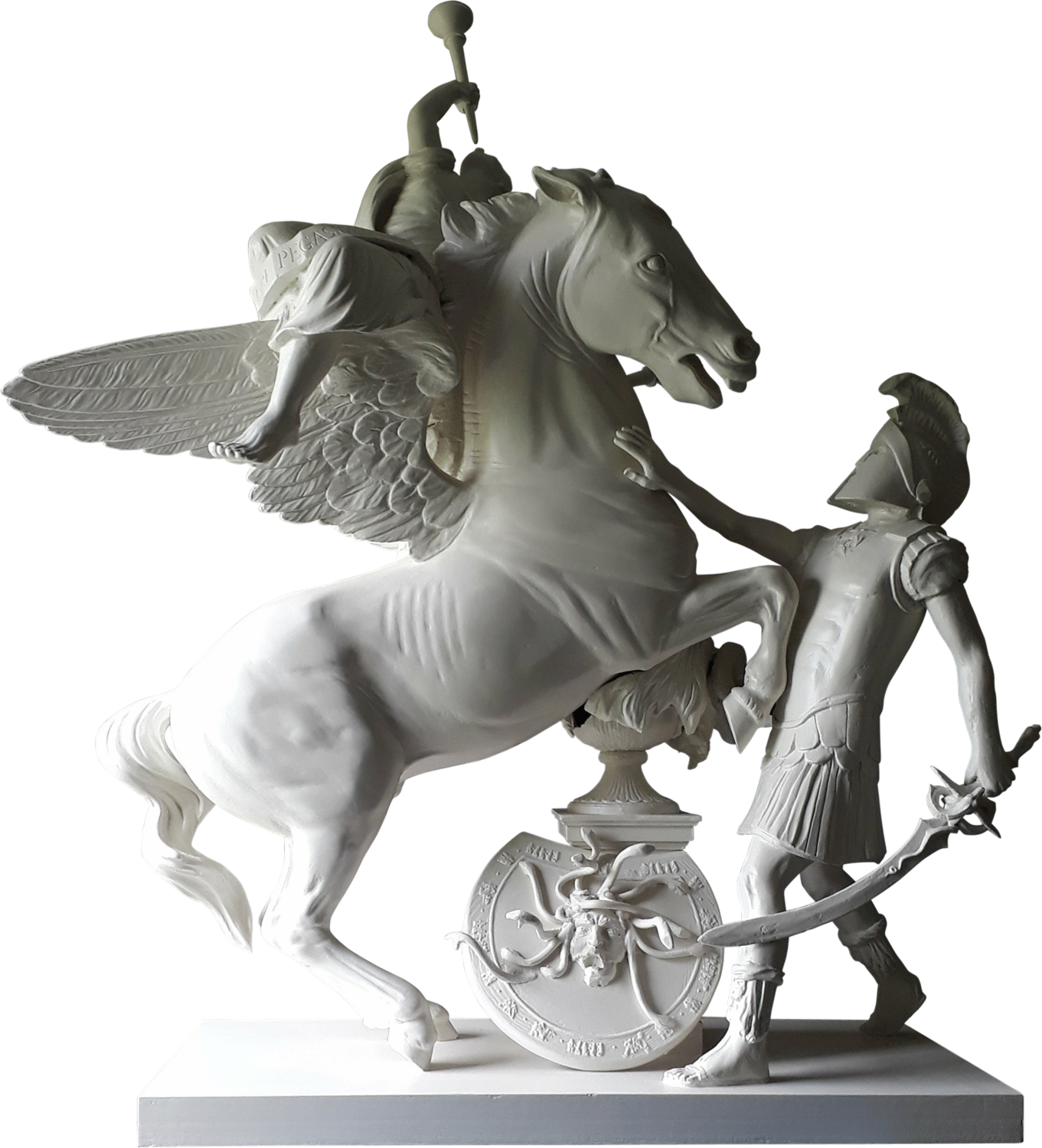 Perseus and Fame proclaiming the birth of Pegasus by Barry Davies RCA ...