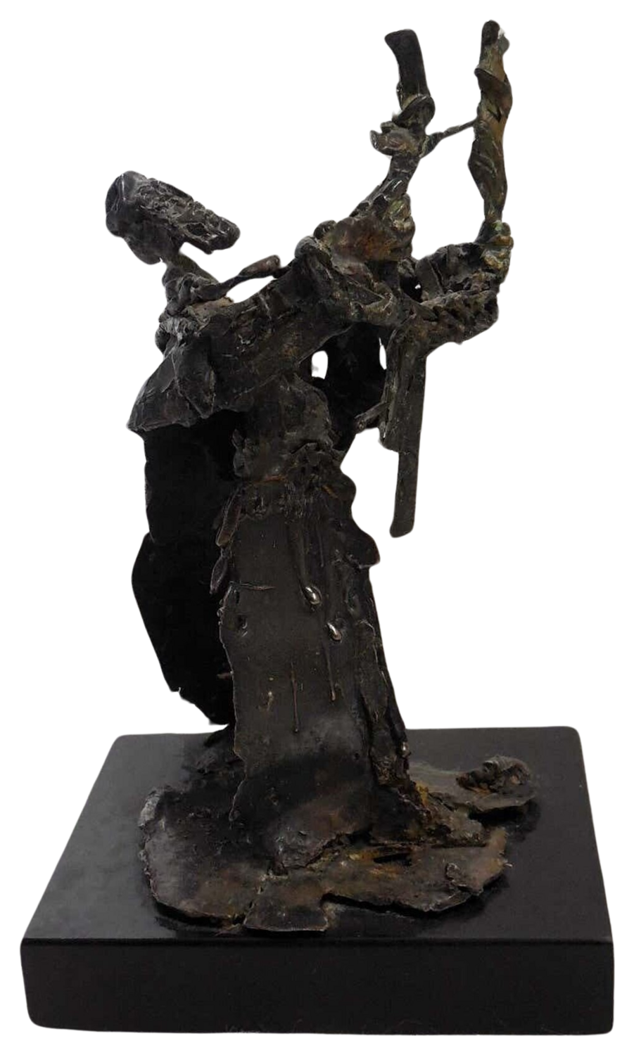 KIng David with Harp by Hana Geber (N.D) : Sculpture Silver - SINGULART