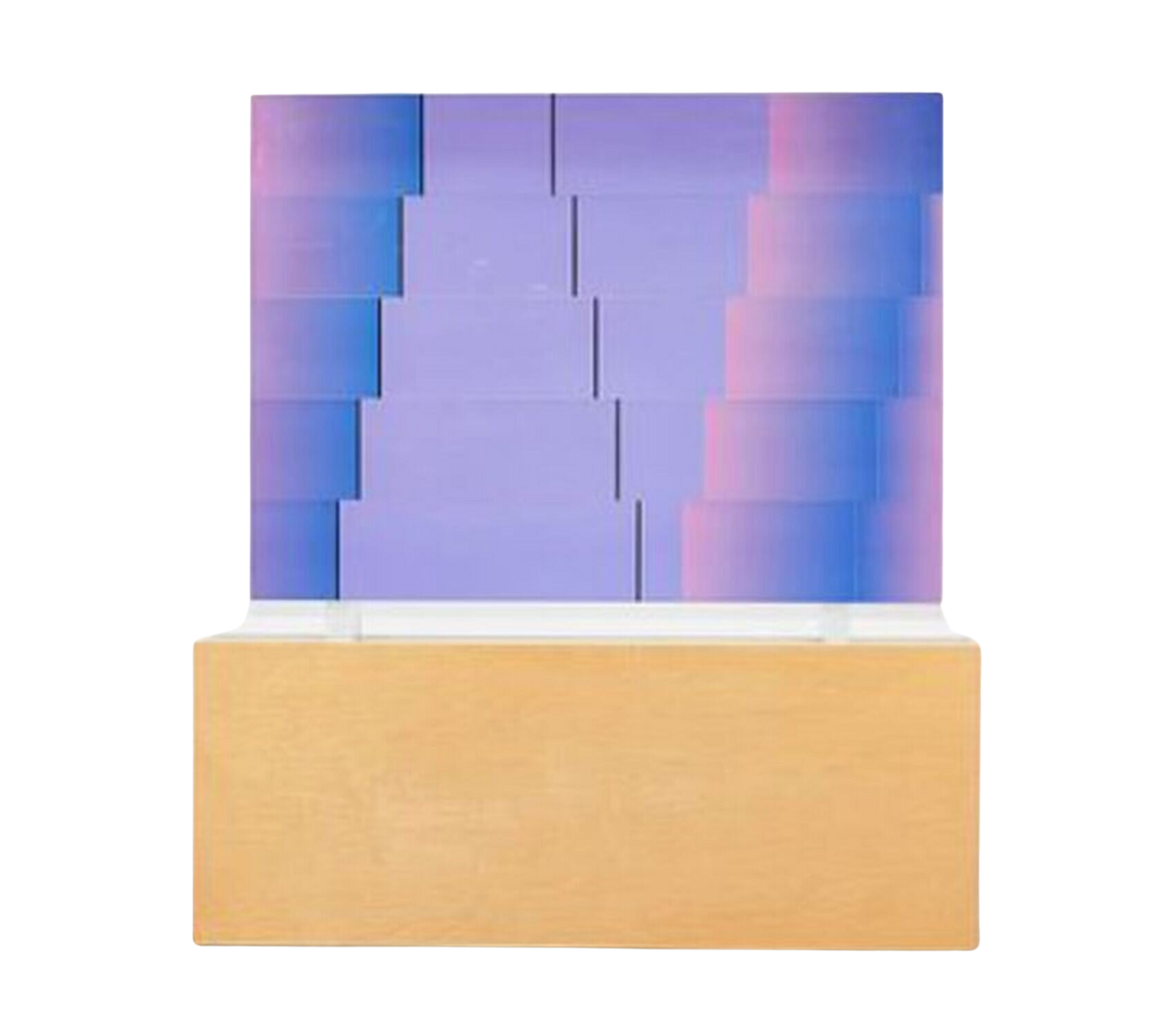 Vasa Monumental Block Purple & Pink 1987 65” Acrylic Sculpture with ...