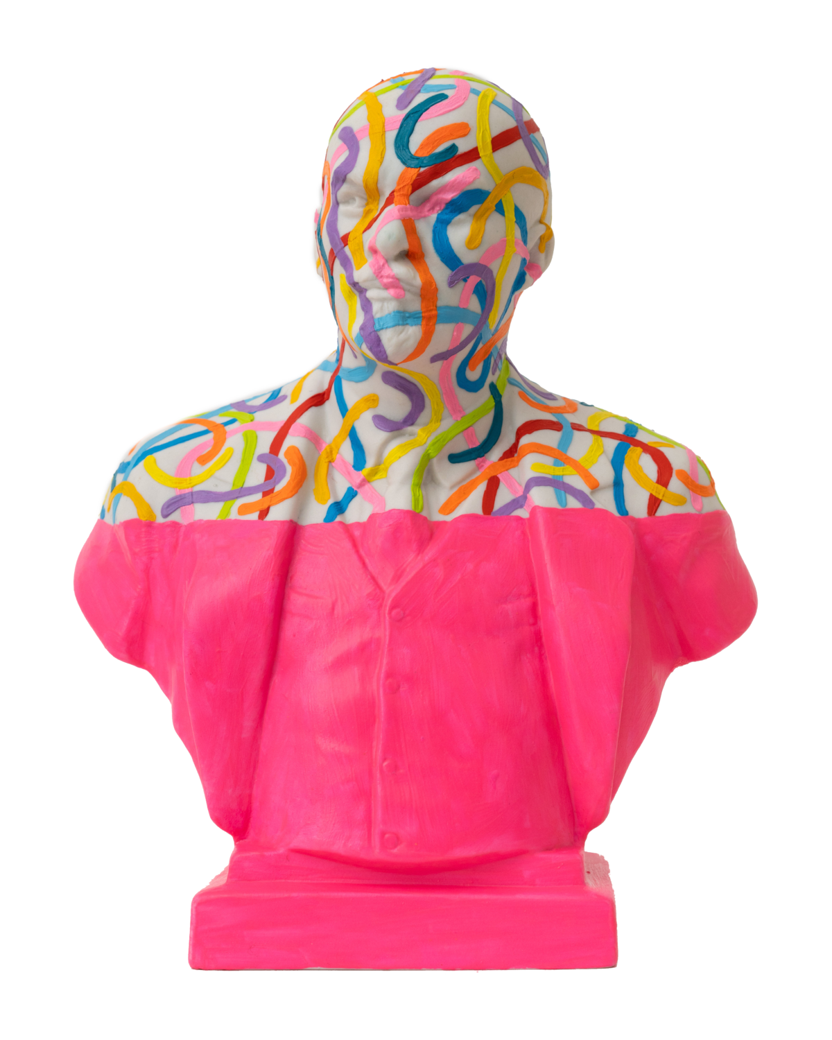 Half-pink Lenin by Oleksandr Balbyshev (2021) : Sculpture Terracotta ...