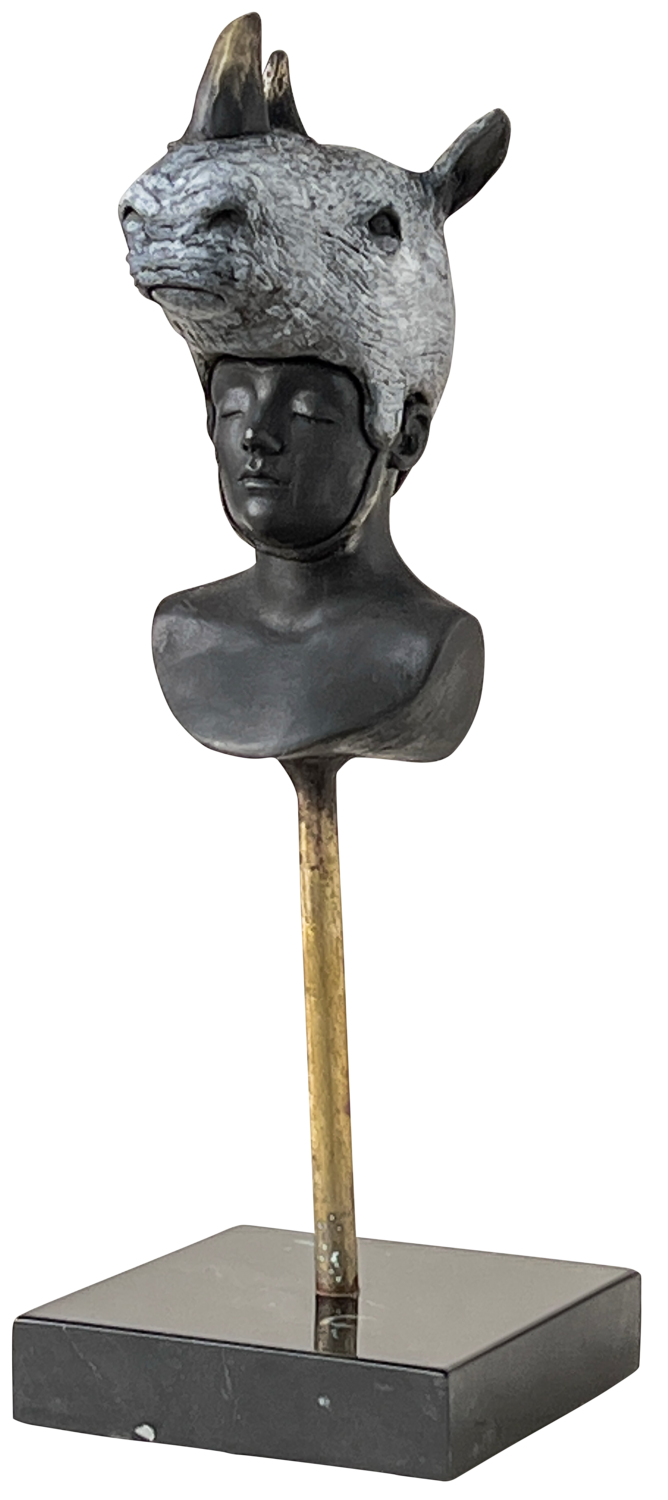 RINO by Francesca Dalla Benetta (2022) : Sculpture Bronze, Marble ...