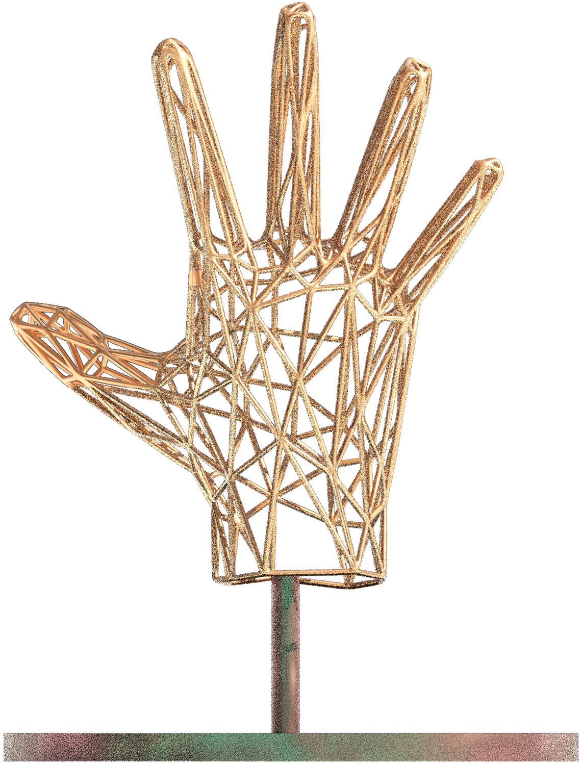 3d Hand Wireframe