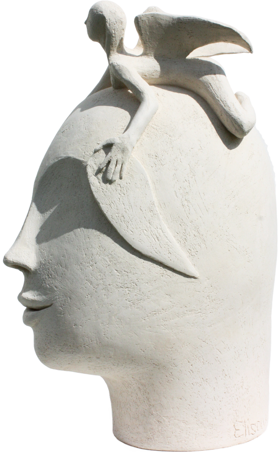 ANGEL BRINGS THE WINGS de Elisaveta Sivas (2022): Escultura Arcilla ...