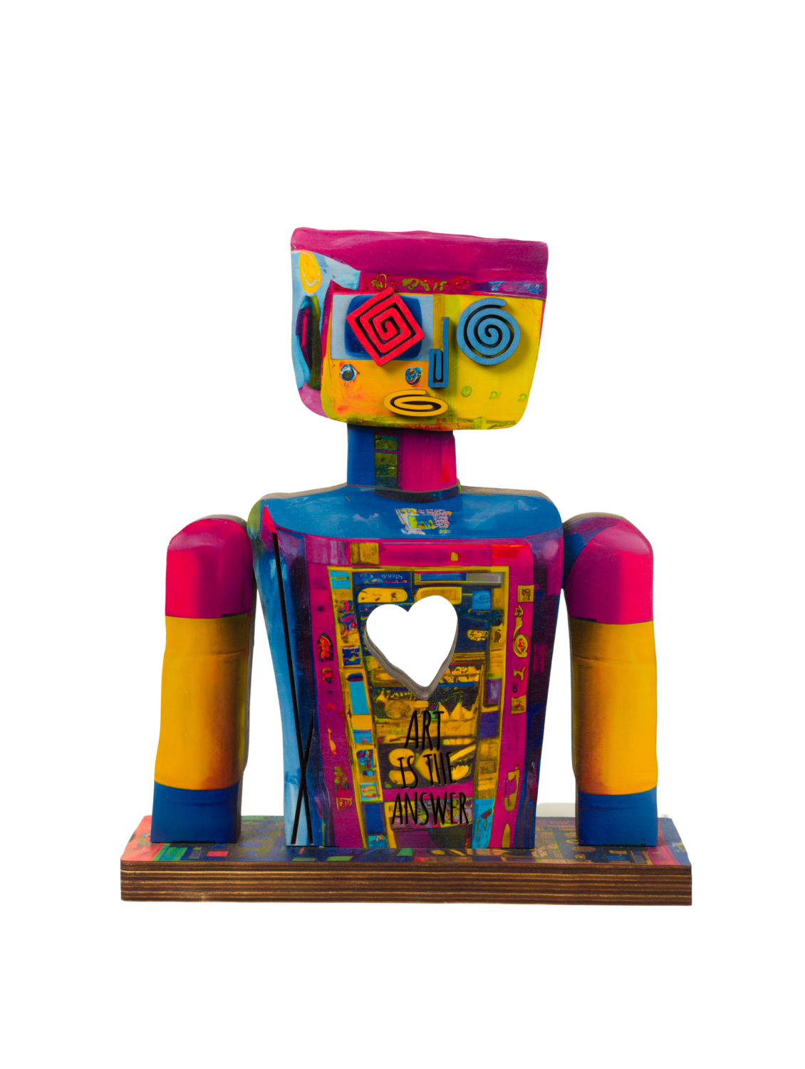 Zion Ezri - Funky Bazooka Robot - Free standing Double Sided sculpture ...