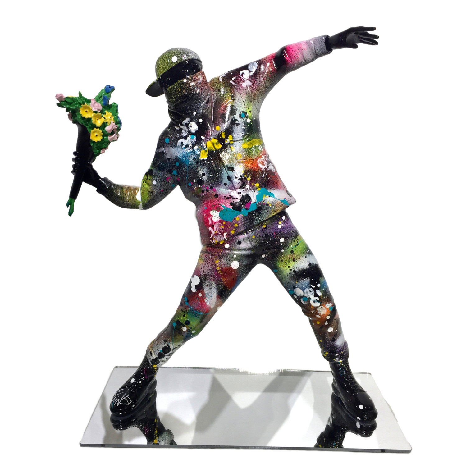 Street art revolution II by Patrick Cornée (2022) : Sculpture Resin ...