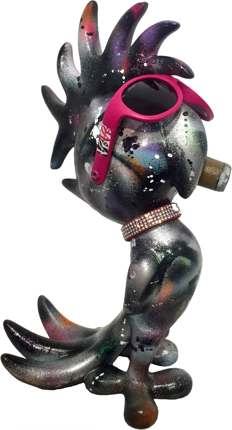 My parrot is a rapper von Patrick Cornée (2022): Skulptur Harz, Objekte ...