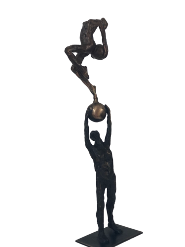 danse acrobatique patine noir et or oxydee by Liliane Danino (2022 ...